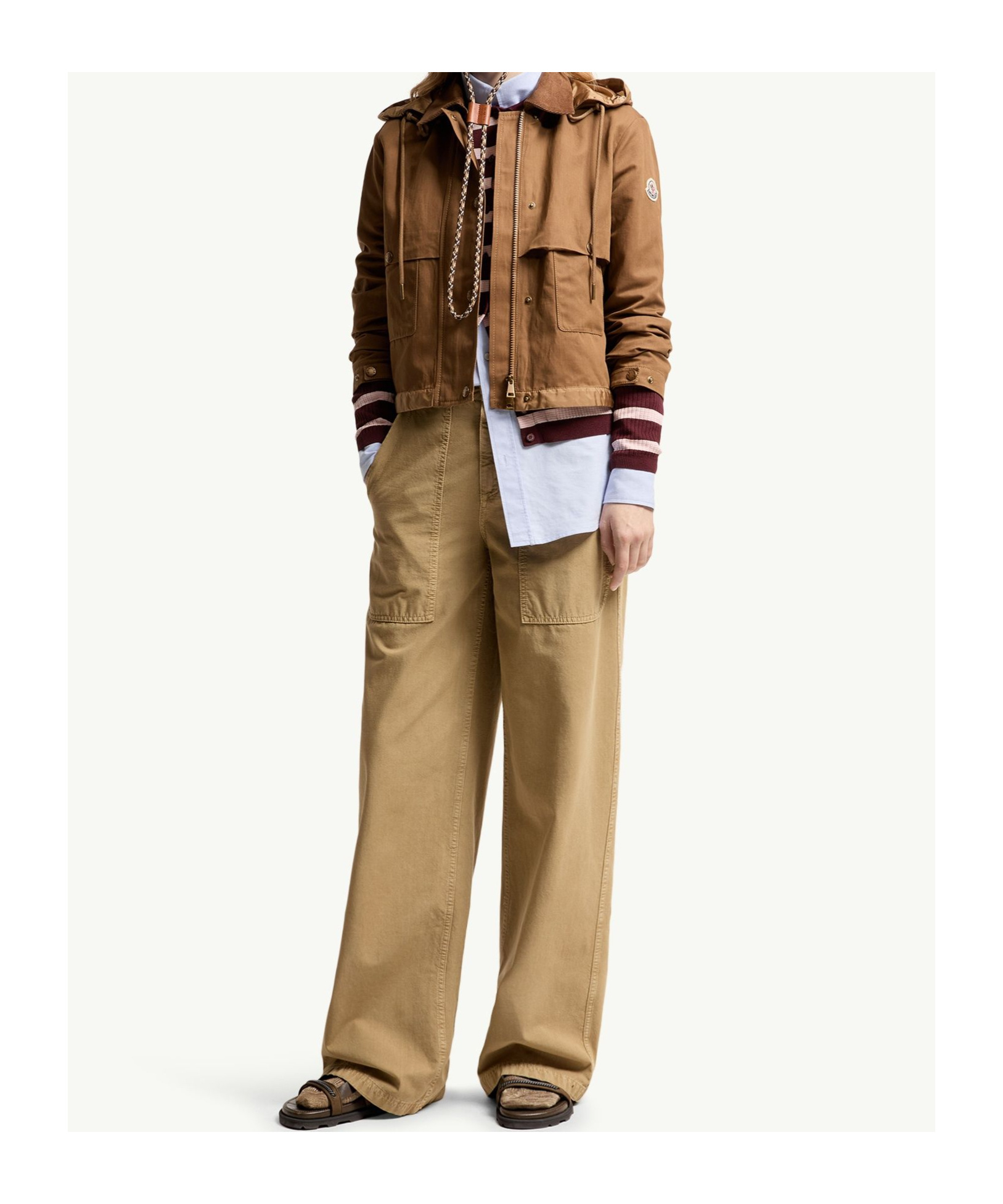 MONCLER Moncler Collared Button-Up Hooded Jacket